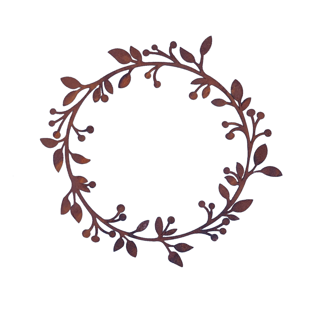 W4386A & W4386B Holly Ring - Rust & Raw steel